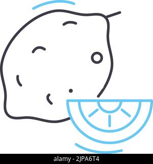 slice kiwi fresh line icon vector illustration Stock Vector Image & Art ...