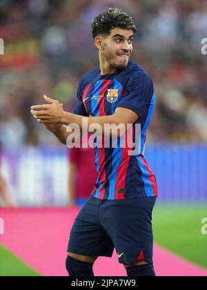 Ez Abde of FC Barcelona during the La Liga match between FC Barcelona ...