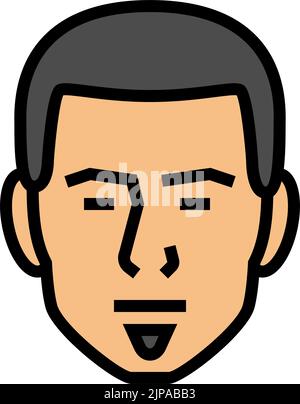Soul Patch Beard style men in face illustration Facial hair. Vector ...