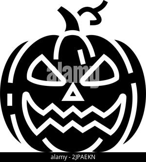 Pumpkin glyph icon. Gourd. Halloween pumpkin. Organic food. Agriculture ...