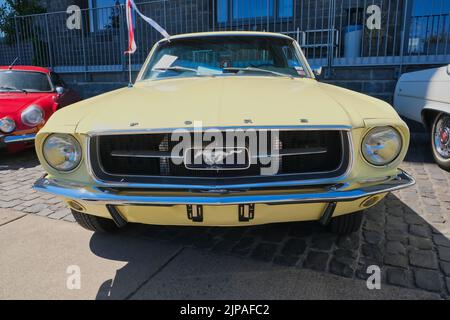 Ford Mustang from the sixties at the oldtimer exhibition in Cologne ...