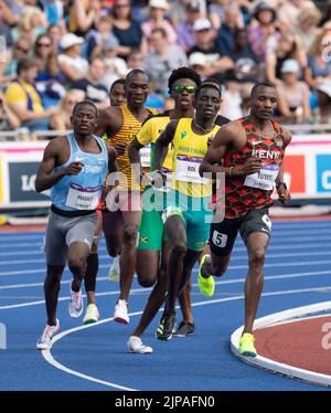 Boitumelo Masilo and Peter Bol competing in the 800m heats at the ...