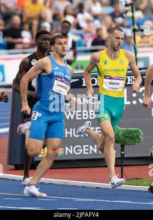 Charlie Hunter of Australia competing in the 800m heats at the ...