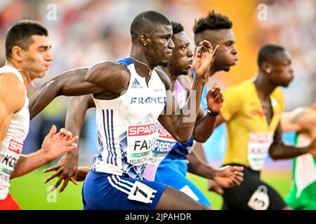 MUNCHEN, GERMANY - AUGUST 16: Mouhamadou Fall of France competing in ...