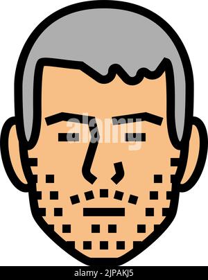 Stubble Beard Goatee style men in face illustration 3 Three-Day Facial ...