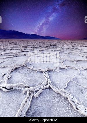 Bad Water Basin, Salt Flats Death Valley National Park, California ...