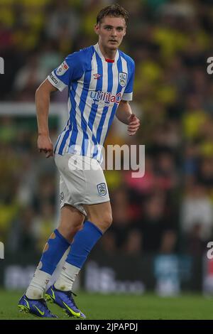Jack Rudoni #8 of Huddersfield Town during the pre match warm up for ...