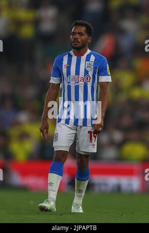 Norwich, UK. 16th Aug, 2022. Danel Sinani #21 of Norwich City ...