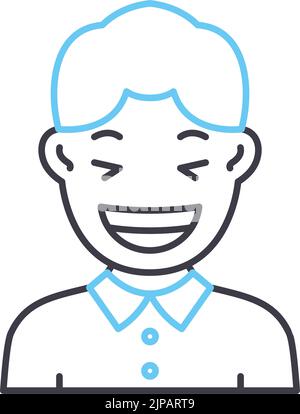 Laugh Simple vector icon. Illustration symbol design template for web ...