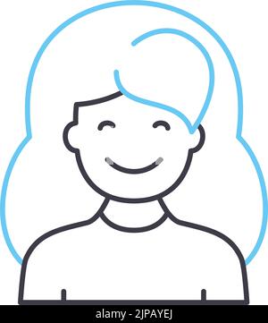 Online emoji icon. Outline online emoji vector icon color flat isolated ...