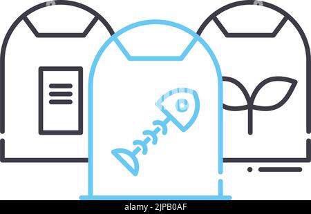 Plastic waste segregation icon outline vector. Reuse microplastic ...