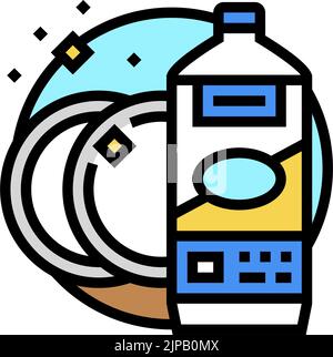 ceramic cleaner detergent color icon vector illustration Stock Vector ...