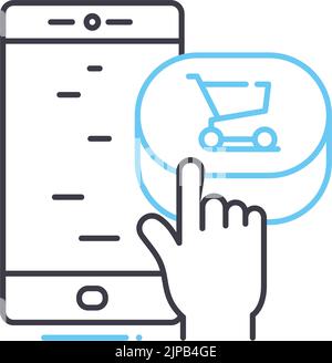 Online cash icon outline vector. Money wallet. Happy earn Stock Vector ...