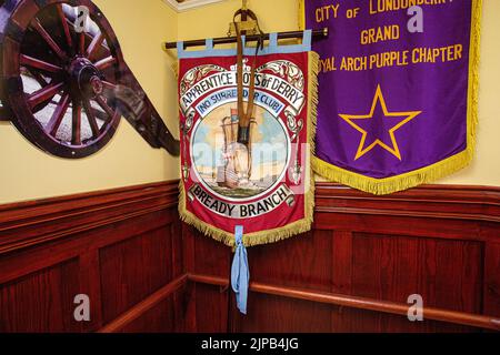Inside the Apprentice Boy's Memorial Hall an effigy of Governor Lundy ...