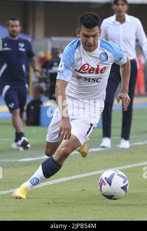 Hirving :Lozano of SSC Napoli play the ball during Hellas Verona vs SSC ...
