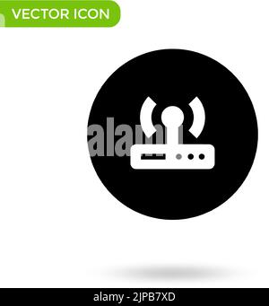 wireless router icon. minimal and creative icon isolated on white ...