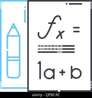 math formula icon vector outline illustration Stock Vector Image & Art ...