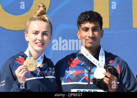 Rome, . 16th Aug, 2022. Lois Toulson, Kyle Kothari during European ...