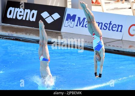 Rome, . 16th Aug, 2022. Gary Hunt, Jade Gillet during European Swimming ...