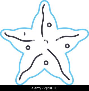 sand sea shell line icon vector illustration Stock Vector Image & Art ...