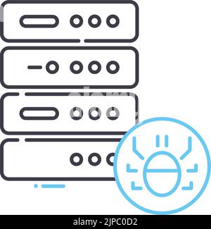 malware software line icon vector illustration Stock Vector Image & Art - Alamy