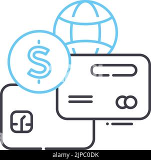 interner line icon, outline symbol, vector illustration, concept sign ...