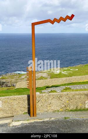 80 eire sign at malin head, county donegal, republic of ireland these ...