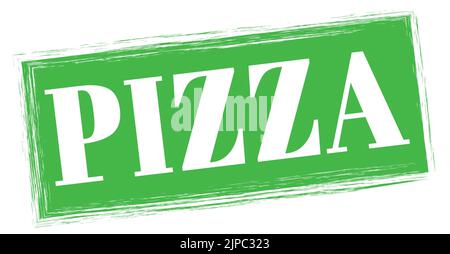 pizza text written on green-black grungy stamp sign Stock Photo - Alamy
