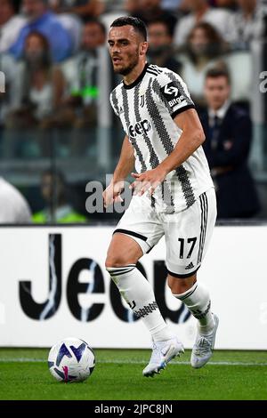 Filip Kostic of Juventus FC in action during the Serie A 2022/23 match ...