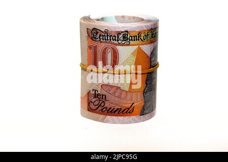 Egypt money roll of new first Egyptian 10 LE EGP ten pounds plastic ...