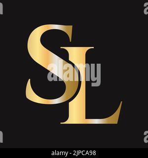 Initial letter SL, LS logo design vector template. Monogram SL logotype ...