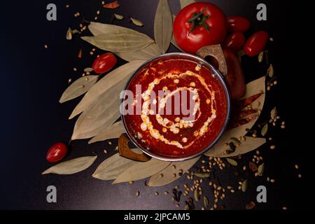 Traditional indian food with a lot of spises Stock Photo - Alamy