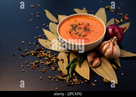 Traditional indian food with a lot of spises Stock Photo - Alamy
