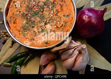 Traditional indian food with a lot of spises Stock Photo - Alamy