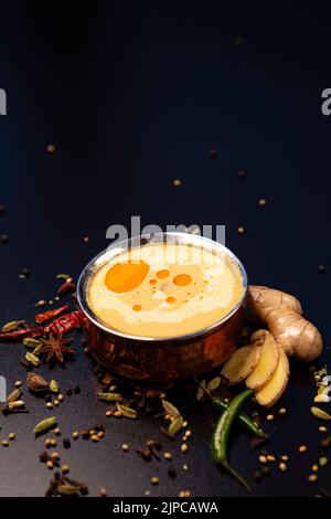 Traditional indian food with a lot of spises Stock Photo - Alamy