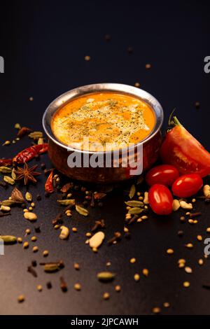 Traditional indian food with a lot of spises Stock Photo - Alamy