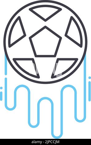 Soccer ball icon outline vector. Student club. University learn Stock ...