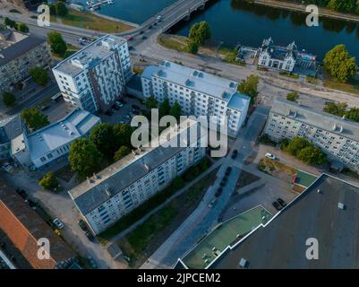Aerial view of the Liepaja city in Latvia Stock Photo - Alamy