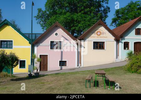 Historic Kellergasse "Zipf", Cellar-lined road in Mailberg, Lower ...