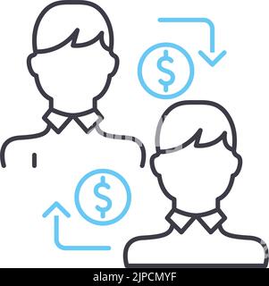 Money lending abstract concept vector illustration. Small money lenders ...