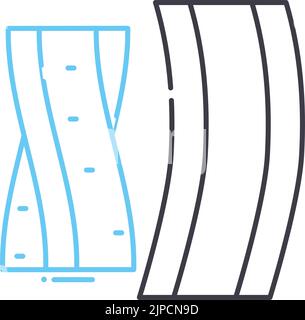 jelly stick icon, black vector sign with editable strokes, concept ...