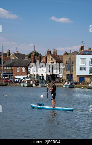 WIVENHOE IN ESSEX, PICTURED FROM THE OPPOSITE SHORE (ROWHEDGE).THE ROSE ...