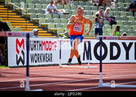 MUNICH, GERMANY - AUGUST 17: Nick Smidt of the Netherlands competing in ...
