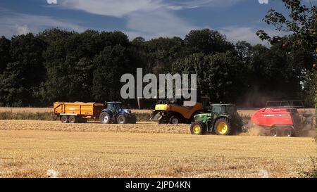 Farming in progress, Harvest Time Stock Photo - Alamy