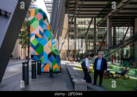 Colourful Air Vents/Ventilation Shafts At The Base Of The Leadenhall ...