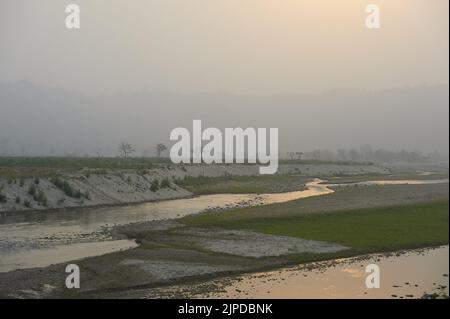 Ram Ganga River through Jim Corbett National Park, India Stock Photo ...