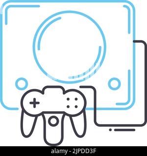 Game console vector icon isolated on transparent background, Game ...