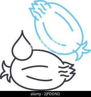 Gmo oil icon flat vector. Dna food. Medicine gene isolated Stock Vector ...