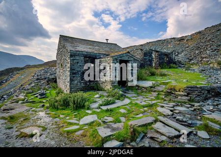 Dubs Hut, A Bothy hidden among the slate mines near Honister in the ...