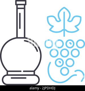 juice grape line icon vector illustration Stock Vector Image & Art - Alamy